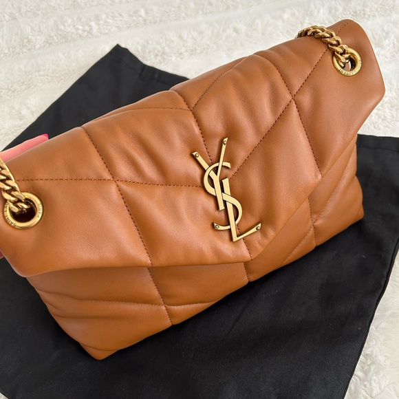Saint Laurent | Bags | Ysl Small Puffer In Dark Natural | Poshmark